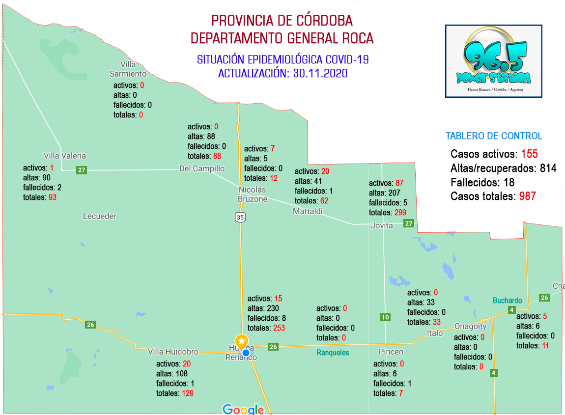 DEPARTAMENTO GENERAL ROCA: Cuadro de situación epidemiológica al 30 de ...